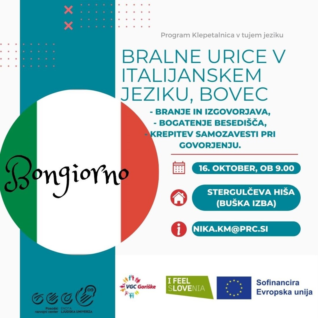 BRALNE URICE V ITALIJANŠČINI - obcina.bovec.si