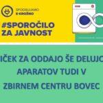 KOTIČEK ZA ODDAJO ŠE DELUJOČIH APARATOV TUDI V BOVCU - obcina.bovec.si